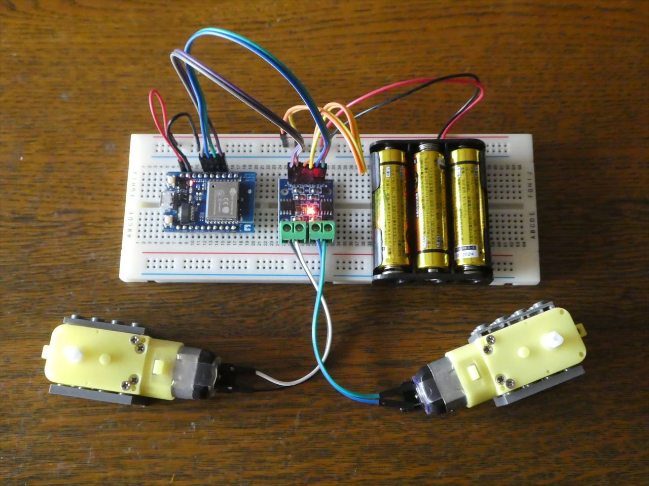 ESP02 Arduino IDEでWiFiラジコンにしてみた | ネット頼みの工作室